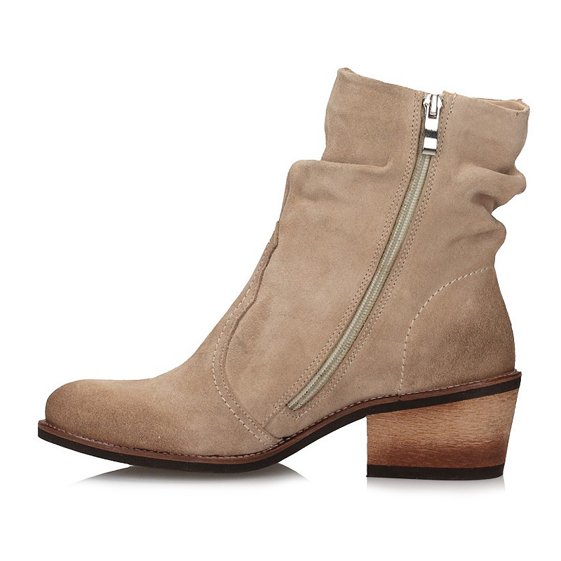 Botki Agasi 629 beż 27319 | Sklep Obuwie-Lizuraj.pl